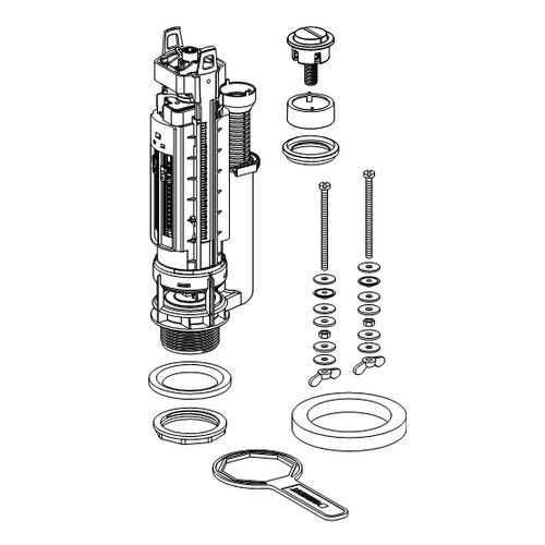 spoelmechanisme - Geberit Type 290 spoelmechanisme